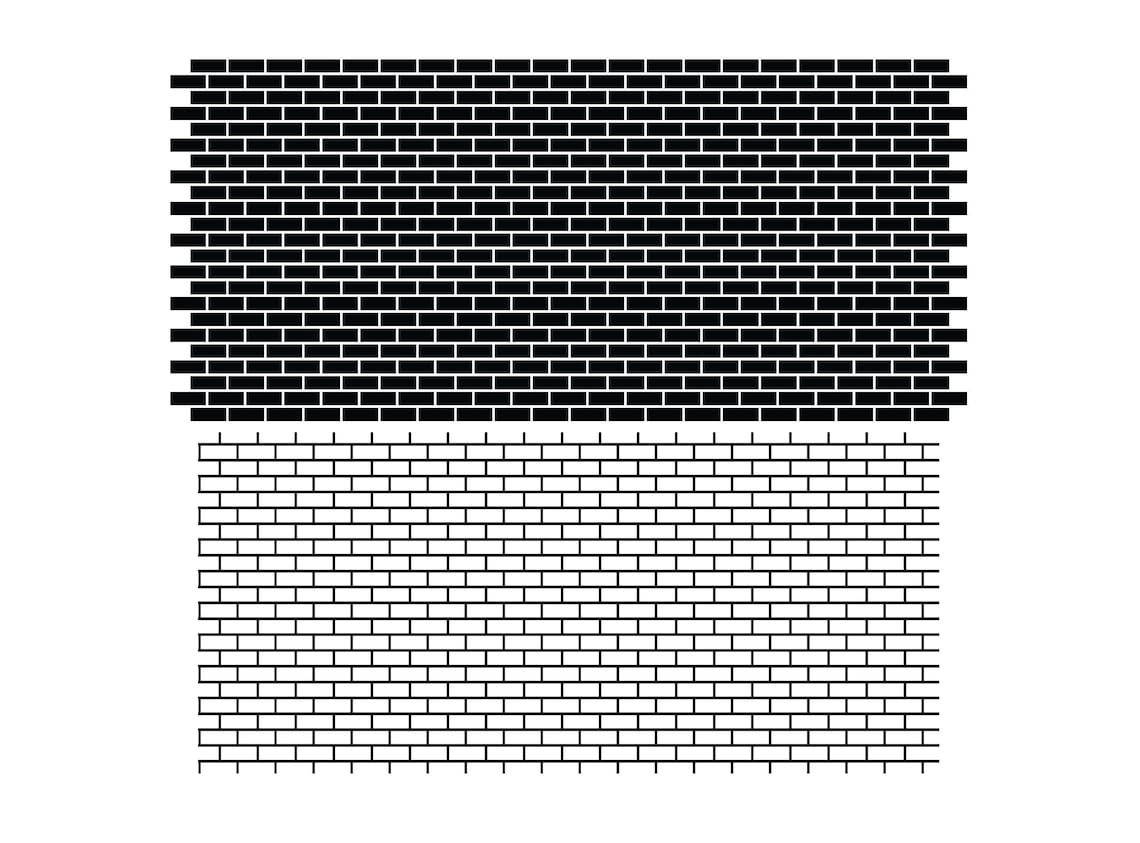 BRICK Pattern SVG, BRICK Pattern Svg Cut Files for Cricut, Brick Wall ...