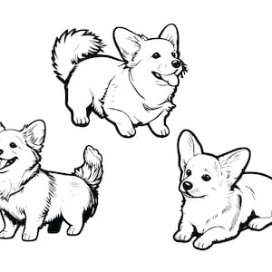 CORGI SVG, CORGI Clipart, Corgi Svg Files for Cricut, Corgi Silhouette ...