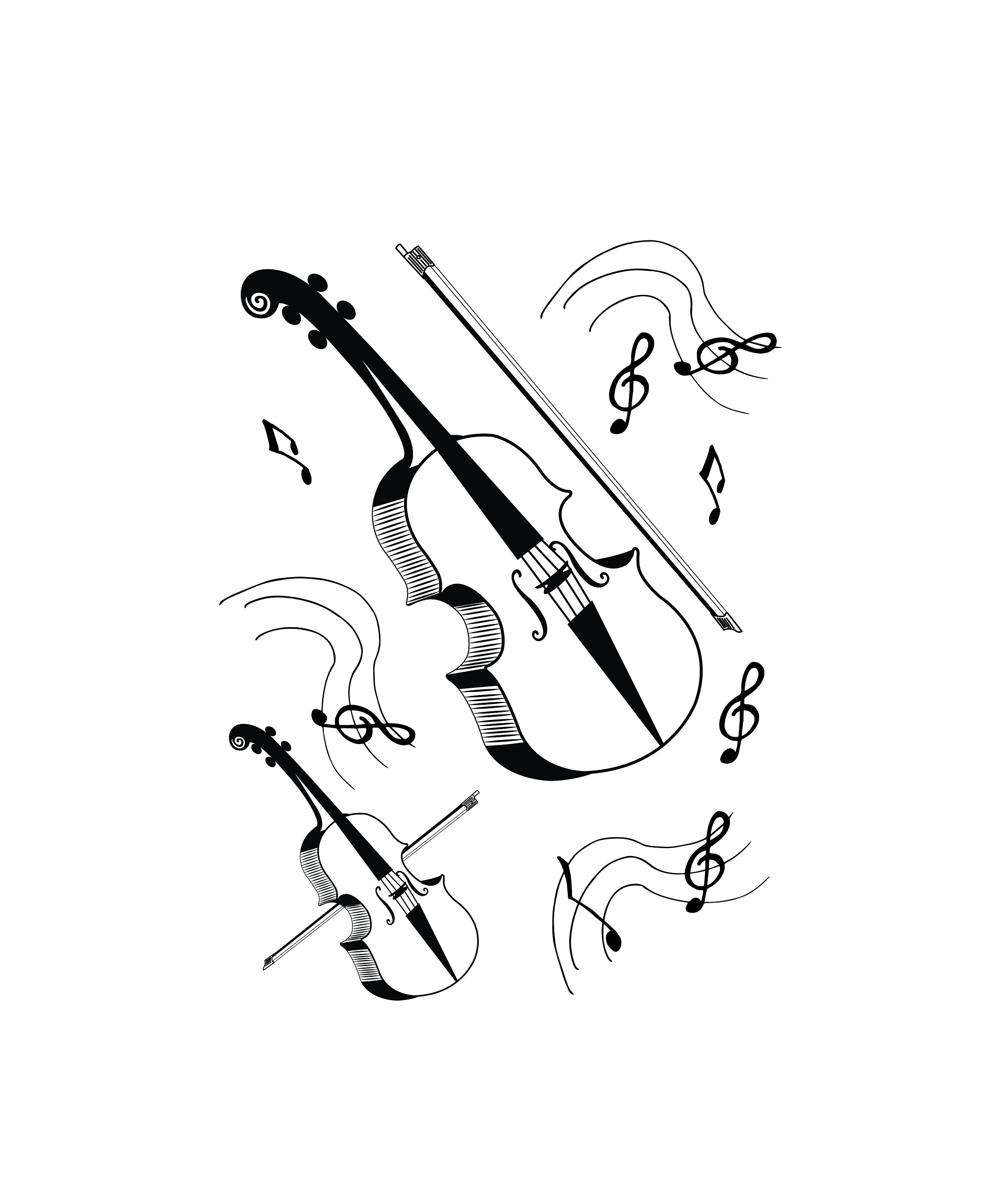 Violin Violin SVG SVG Fiddle SVG Cricut Silhouette Cameo | Etsy