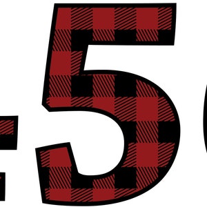 BUFFALO PLAID ALPHABET and Numbers Svg Files, Buffalo Plaid Alphabet ...