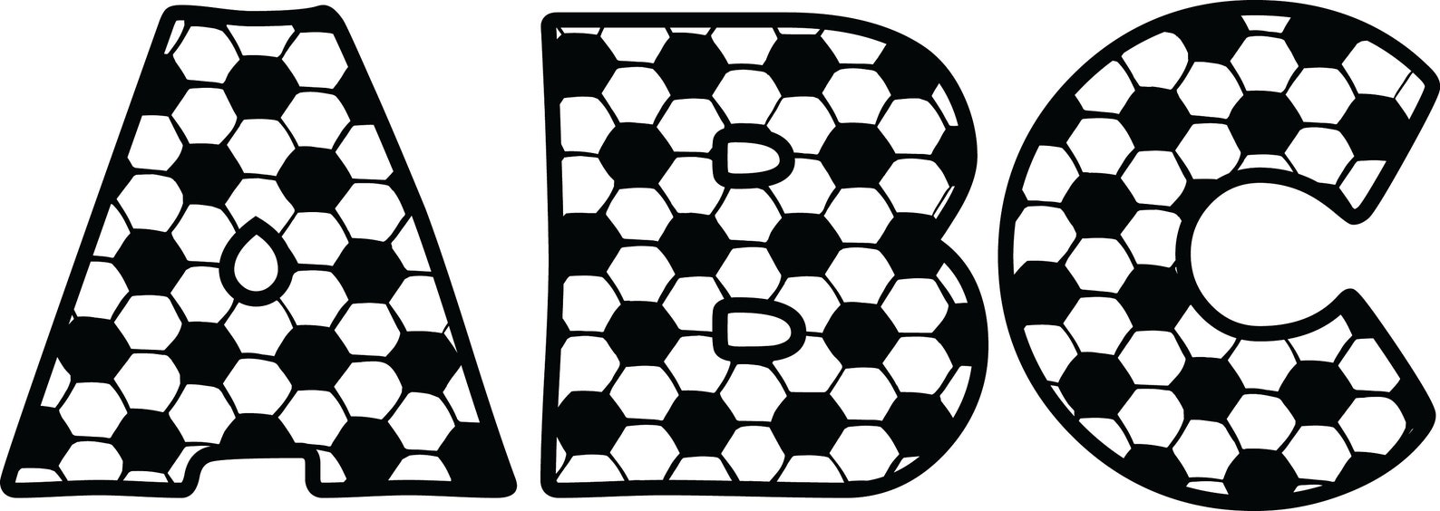 SOCCER ALPHABET SVG Files Soccer Alphabet Clipart Soccer - Etsy 日本