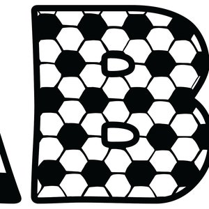SOCCER ALPHABET SVG Files, Soccer Alphabet Clipart, Soccer Alphabet for ...