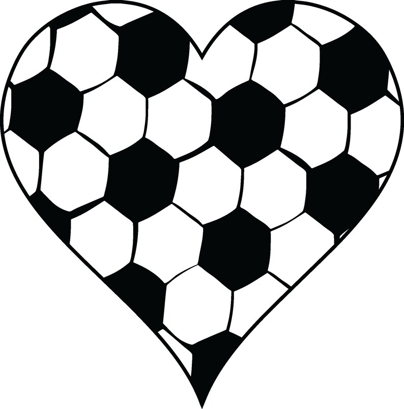 SPORT BALL HEARTS, Football, Soccer, Softball, Basketball, Volleyball ...