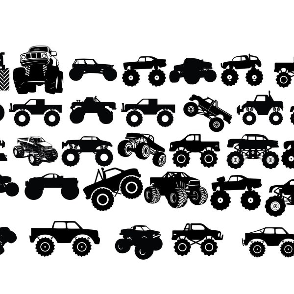 Monster Truck Svg - Etsy