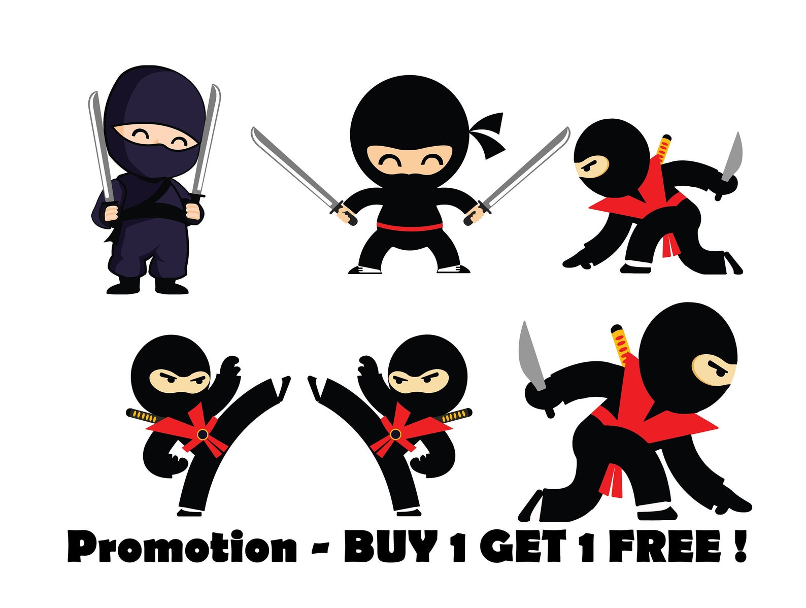 NINJA SVG FILES for Cricut Cute Ninja Clipart Files Ninja - Etsy Australia