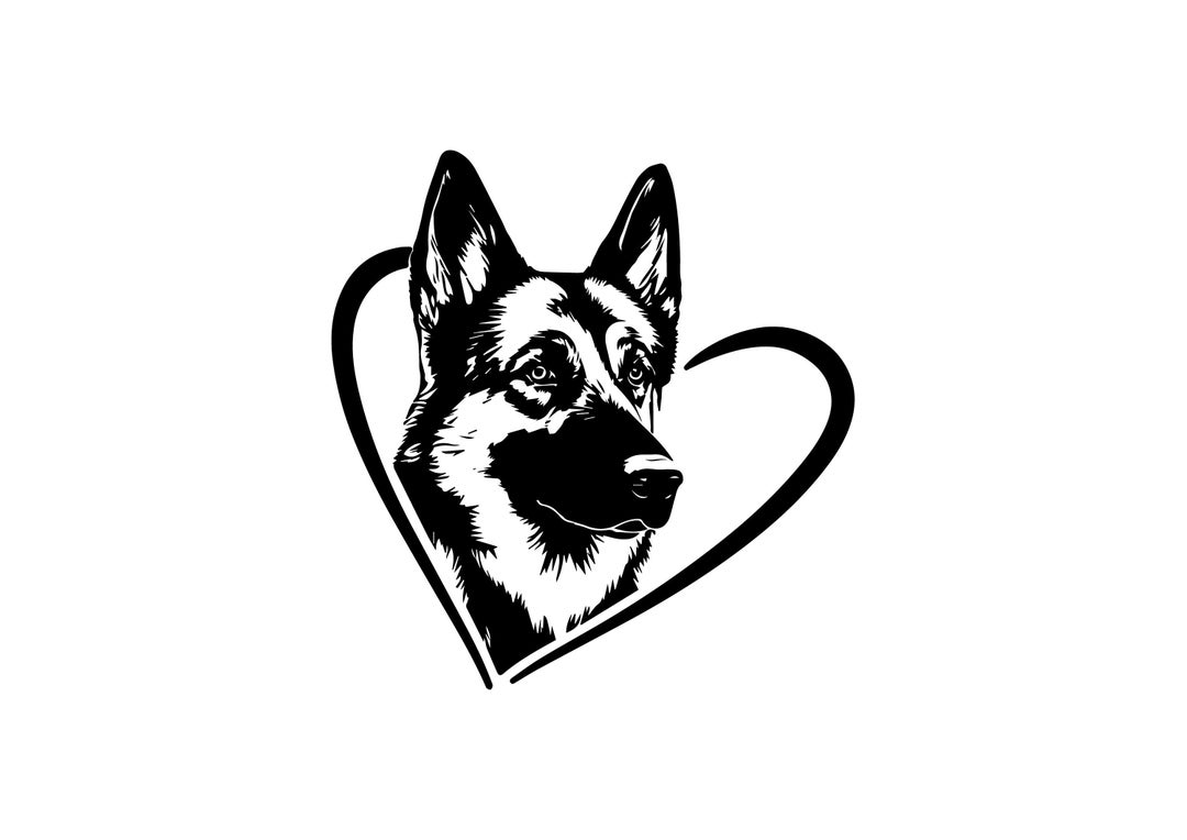 GERMAN SHEPHERD SVG, German Shepherd Clipart, German Shepherd Svg Files ...