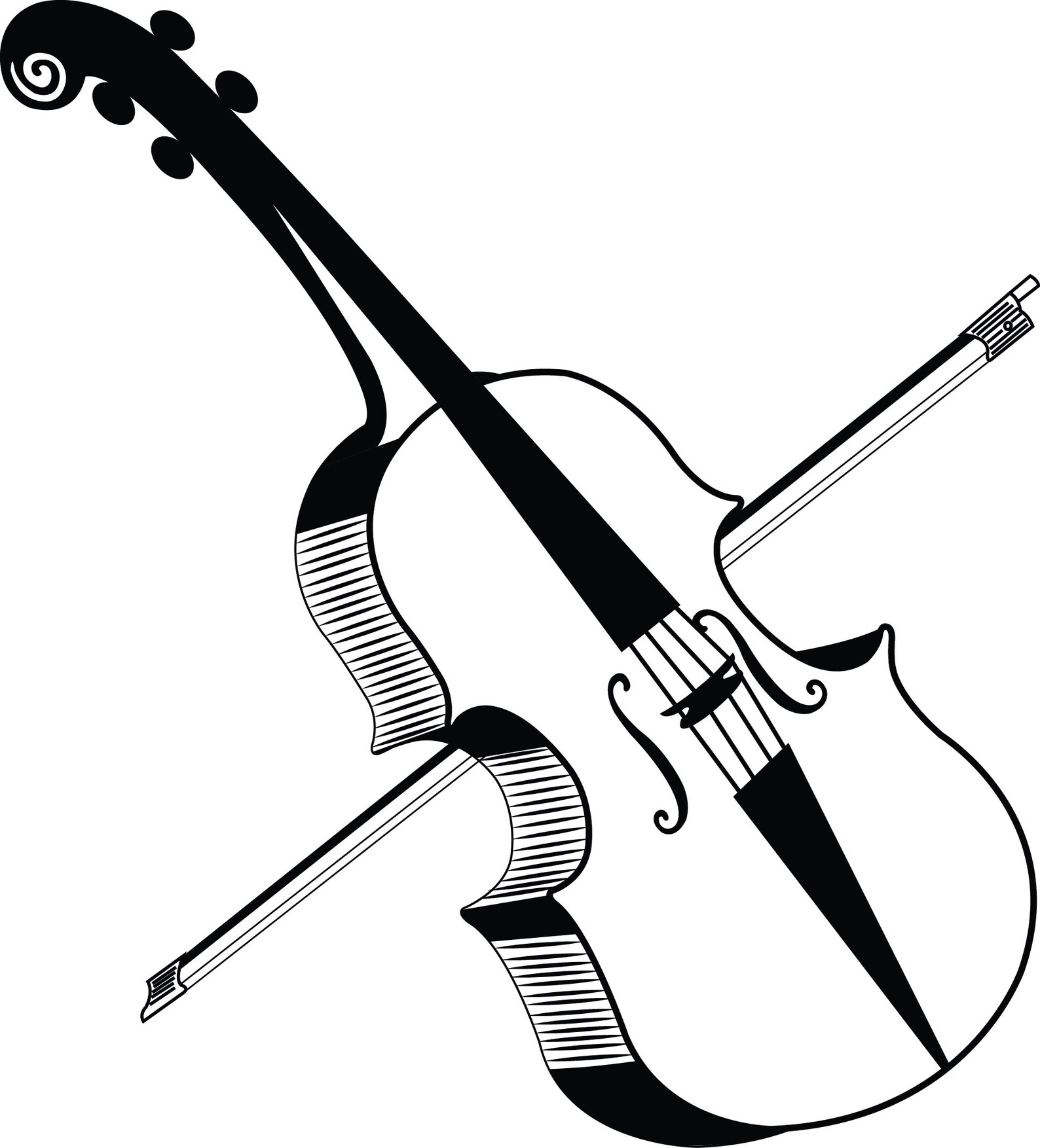 Violin, Violin SVG, SVG, Fiddle SVG, Cricut, Silhouette Cameo, Scanncut ...