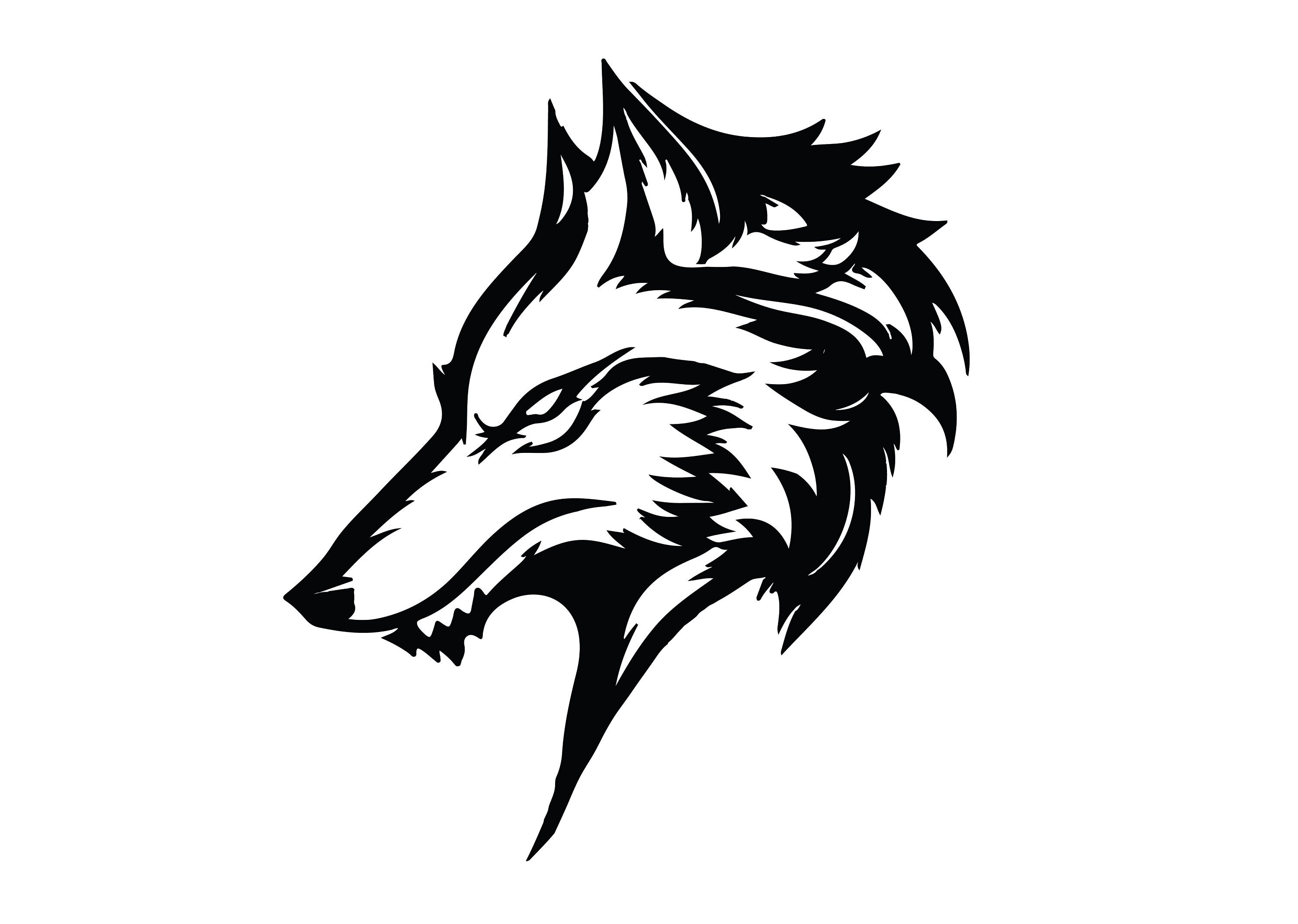 WOLF TRIBAL SVG Wolf Head Svg Wolf Clipart Wolf Head Svg - Etsy Canada