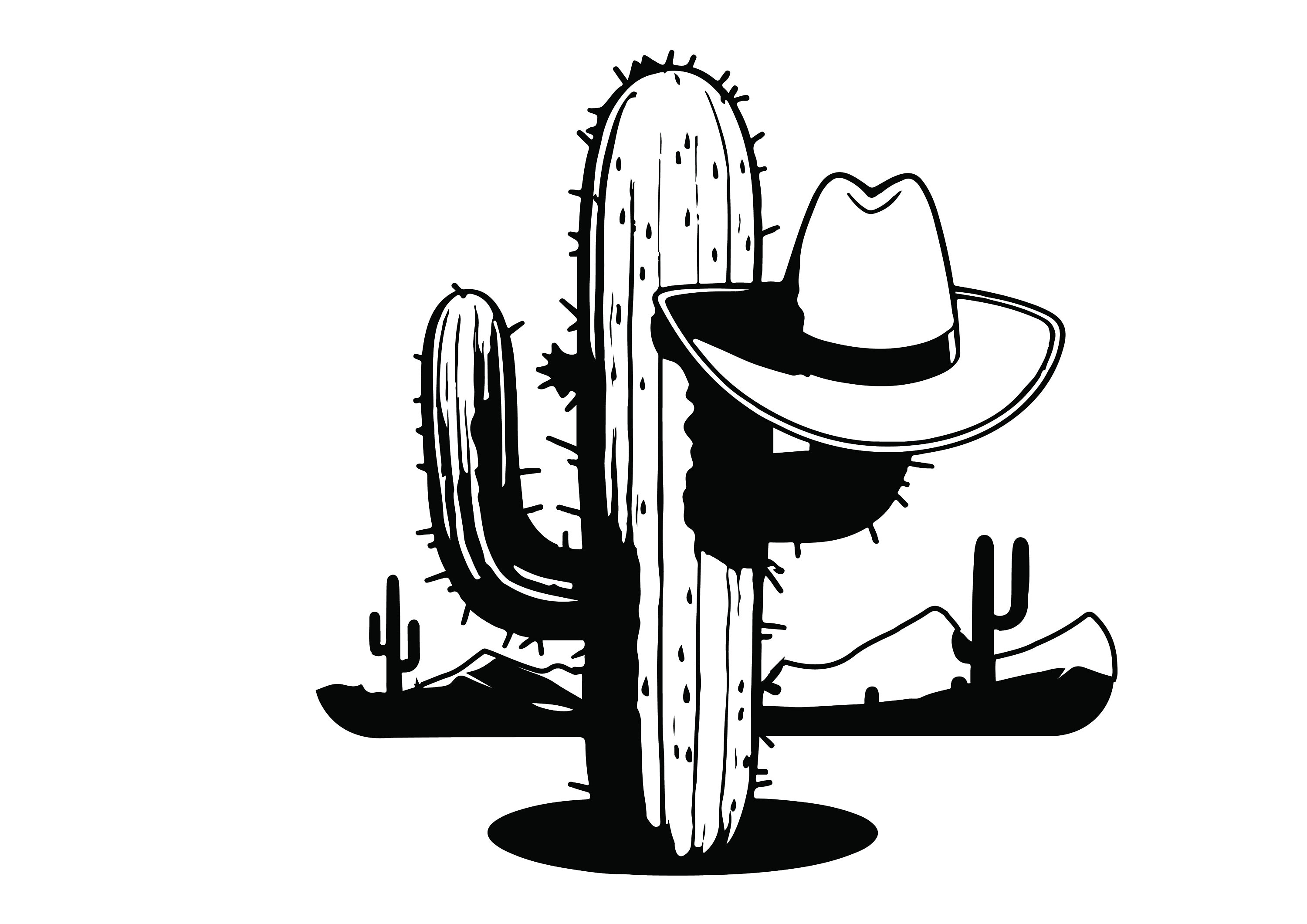 Western Cactus Clip Art