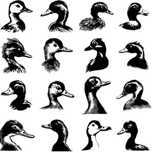 Ente SVG, Ente Clipart, Tiere auf dem Bauernhof, Tiere auf dem ...