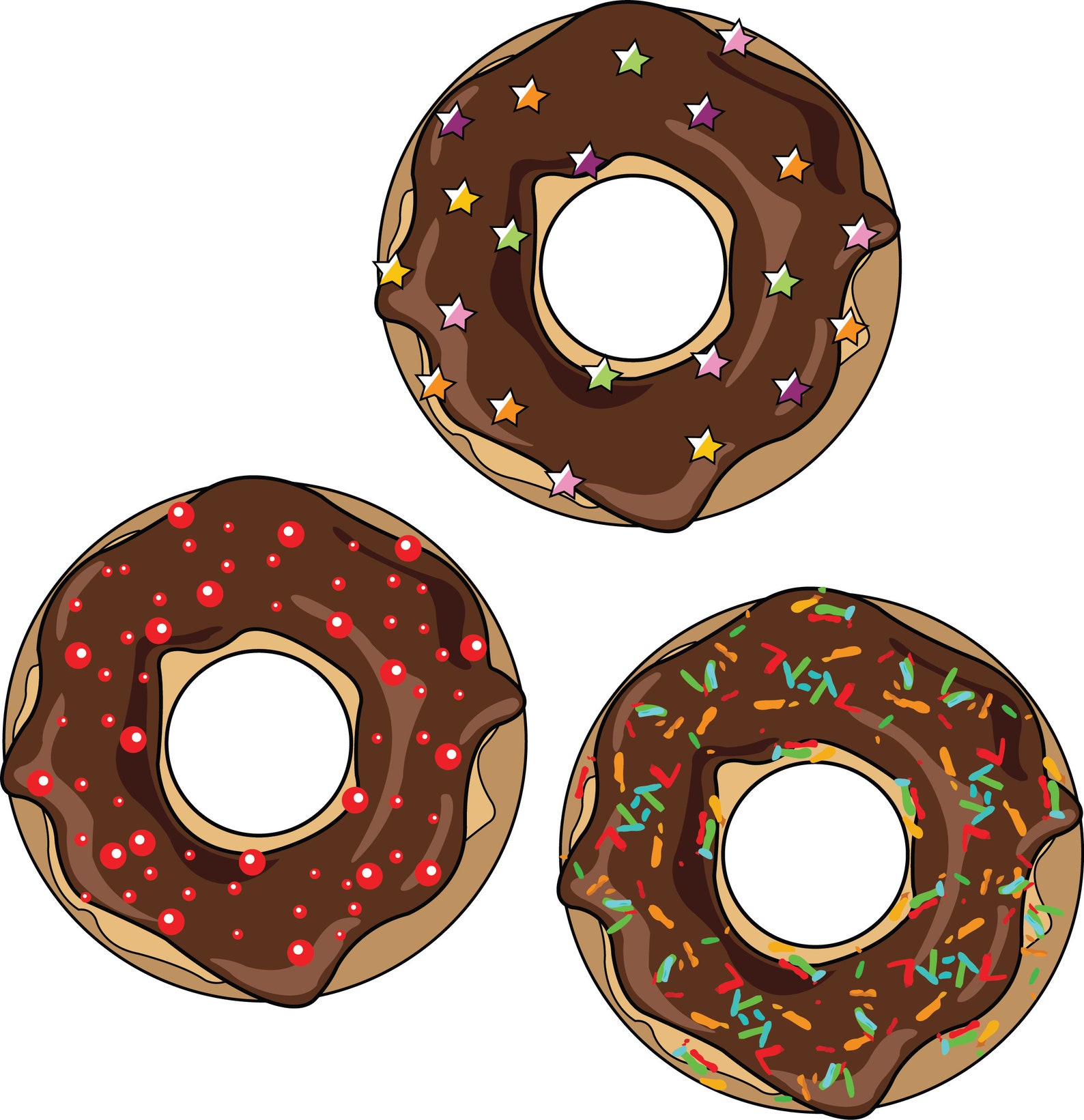 Donut, Donut SVG, Donut SVG Files, Donut Clipart, Cricut, Silhouette ...