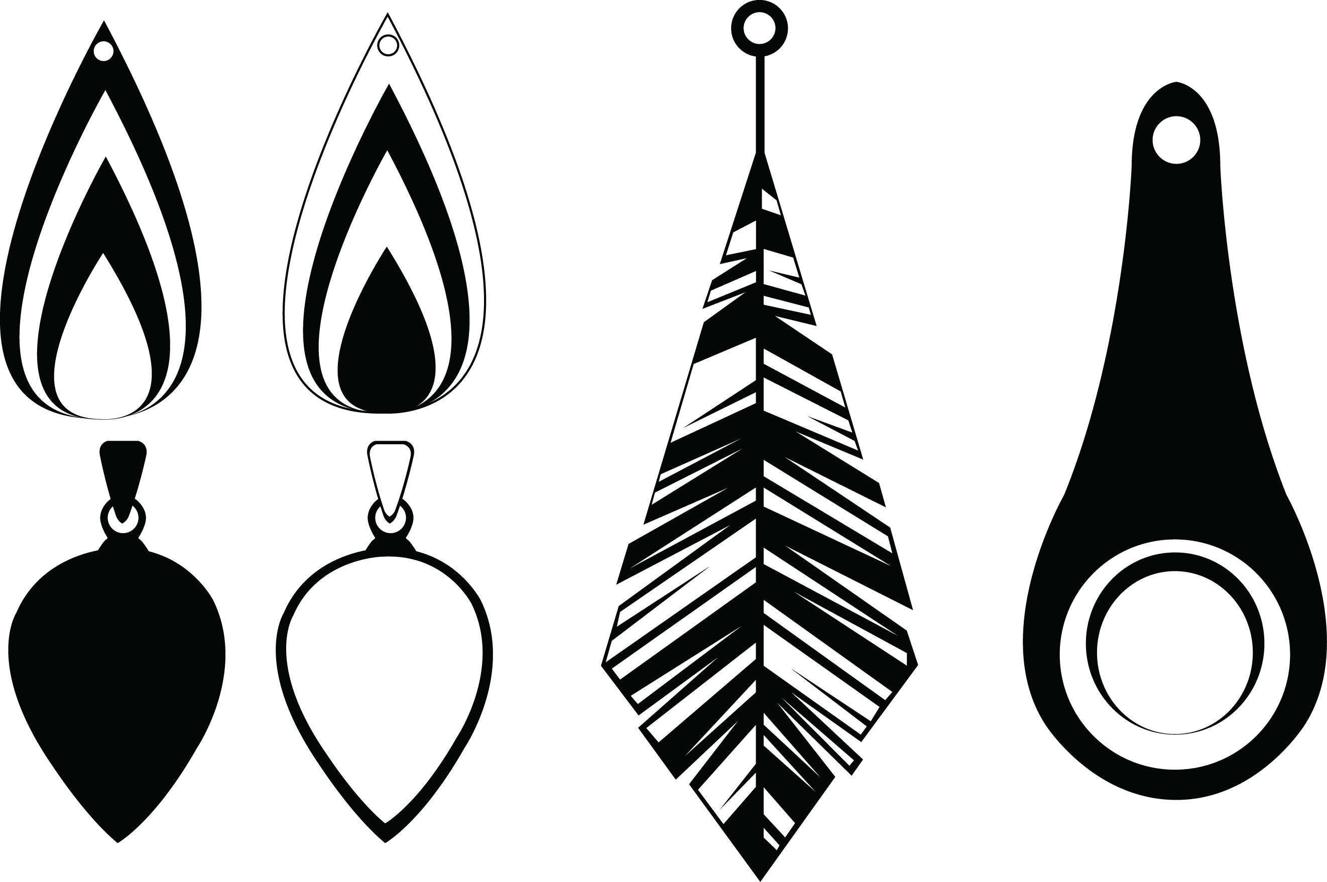 Tear Drop SVG Pendant SVG SVG Files Cricut Silhouette | Etsy