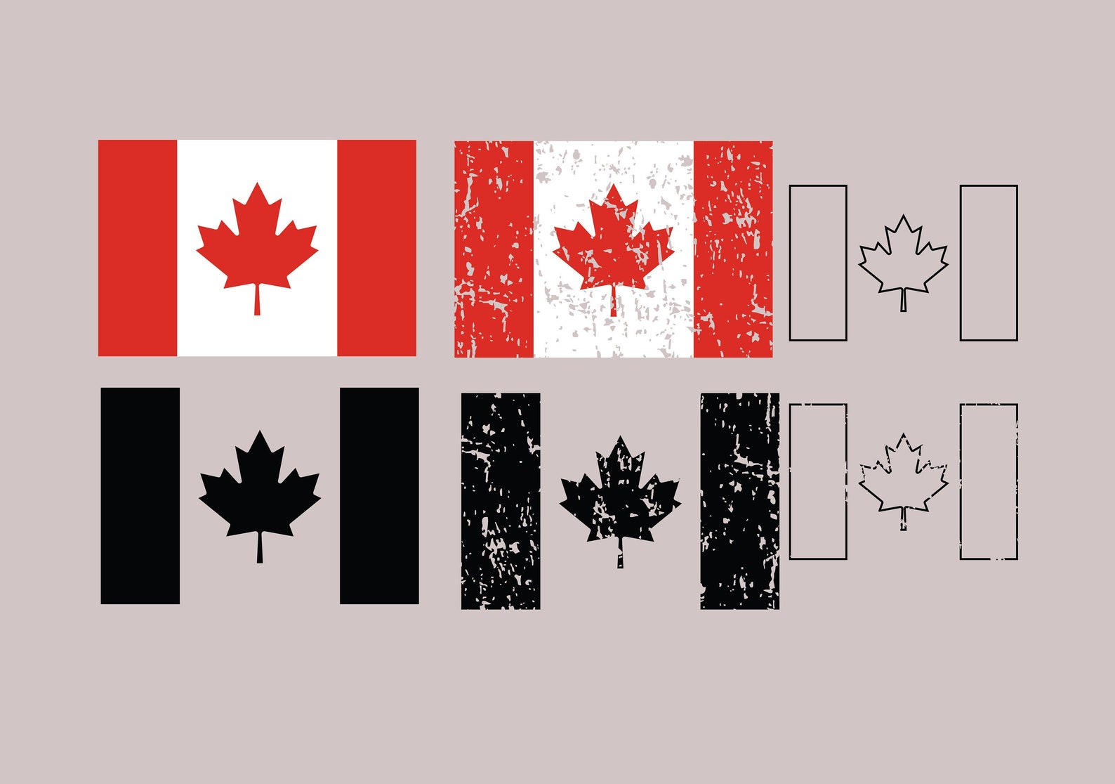 FLAG of CANADA SVG, Canadian Flag Svg Cut Files for Cricut, Canada Cut ...