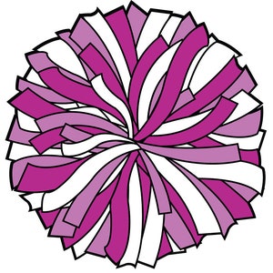 POM POM Bundle SVG Files, Pom Pom Clipart Bundle, Cheerleading Svg ...