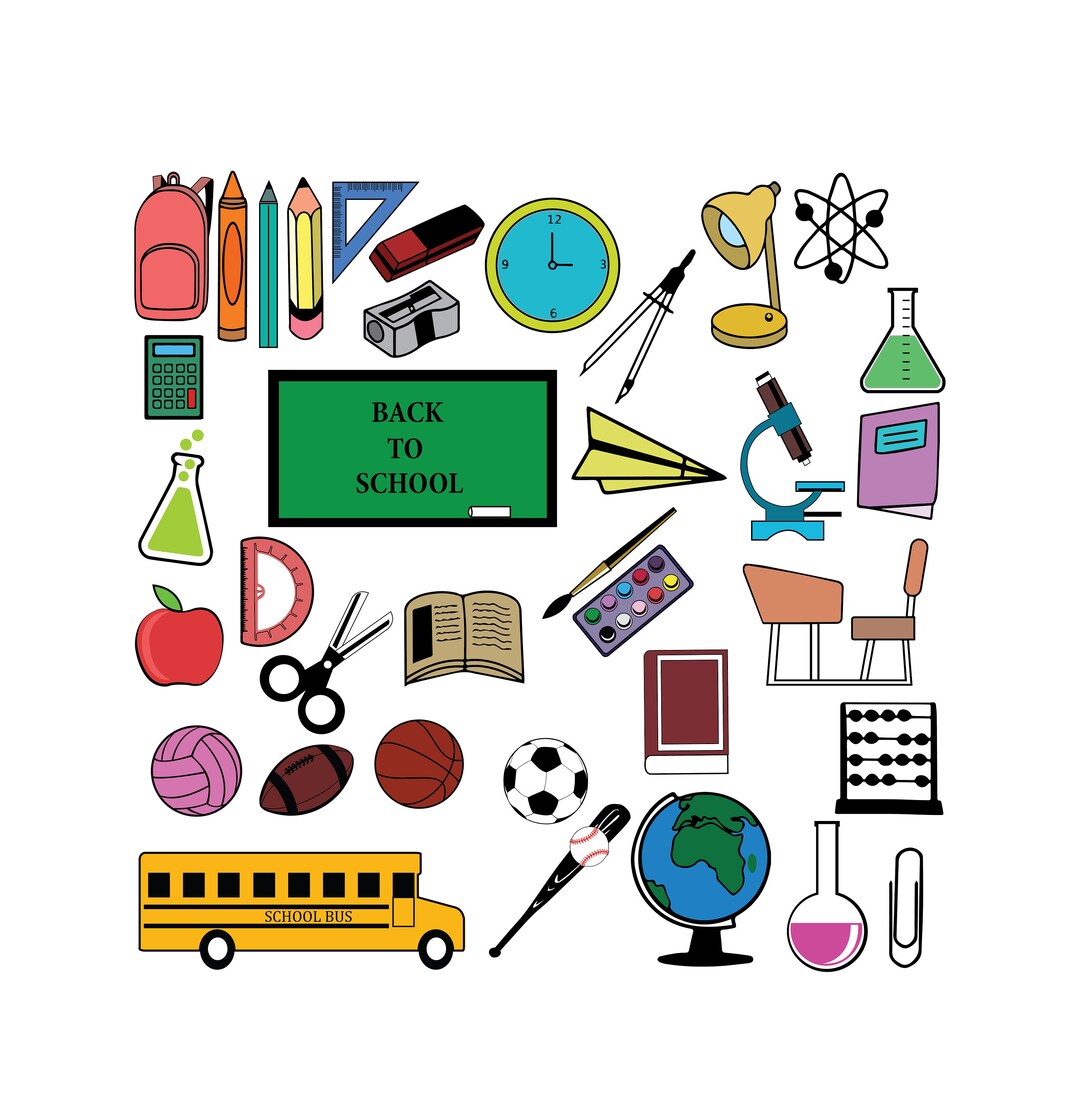 School SVG Bundle, Back to School SVG, SVG Files, Cricut, Silhouette ...