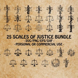 SCALES of JUSTICE SVG, Justice Symbol Clipart, Legal Balance Design Svg ...