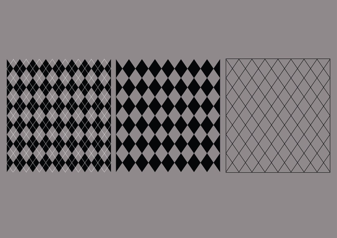 ARGYLE Pattern SVG, Diamond Pattern SVG, Argyle Pattern Cut Files for ...