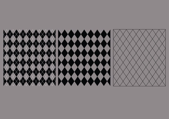 ARGYLE Pattern SVG Diamond Pattern SVG Argyle Pattern Cut | Etsy