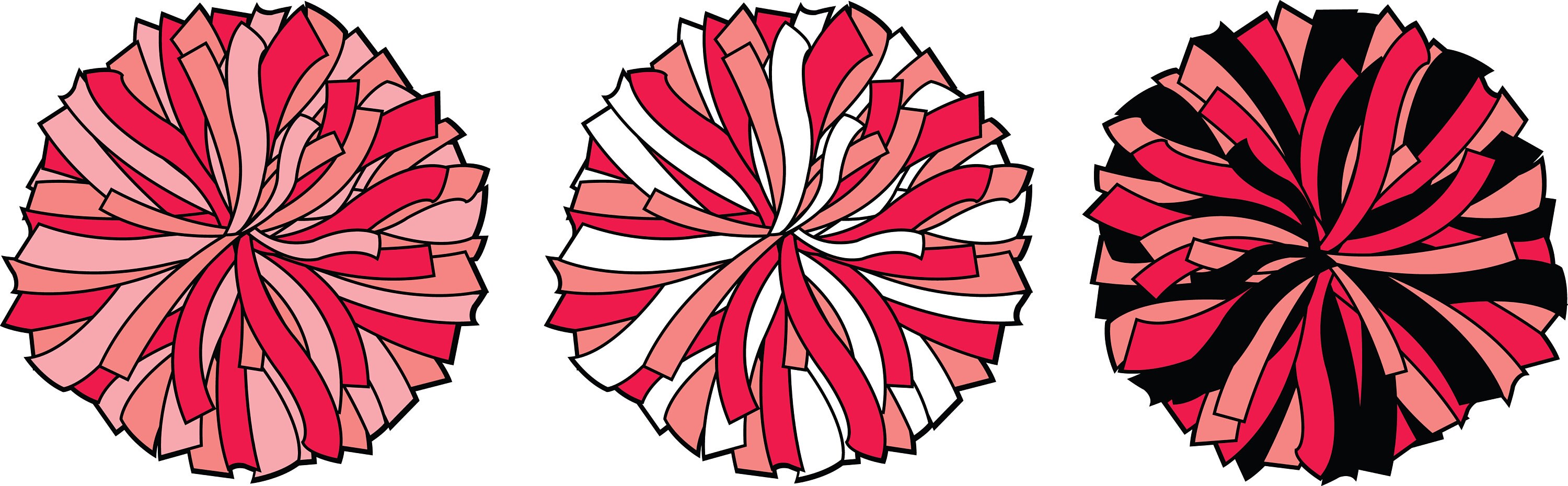 POM POM Bundle SVG Files Pom Pom Clipart Bundle Cheerleading - Etsy