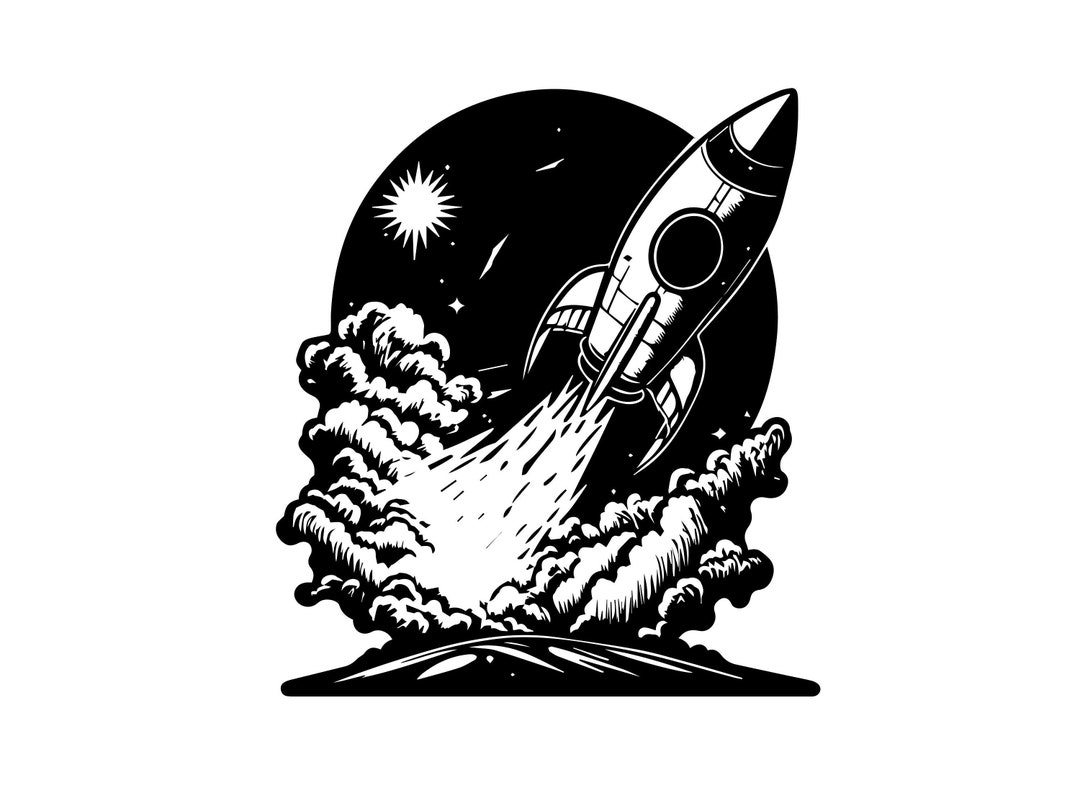 SPACE ROCKET SVG, Rocket Clipart, Rocket Svg Cut Files for Cricut ...