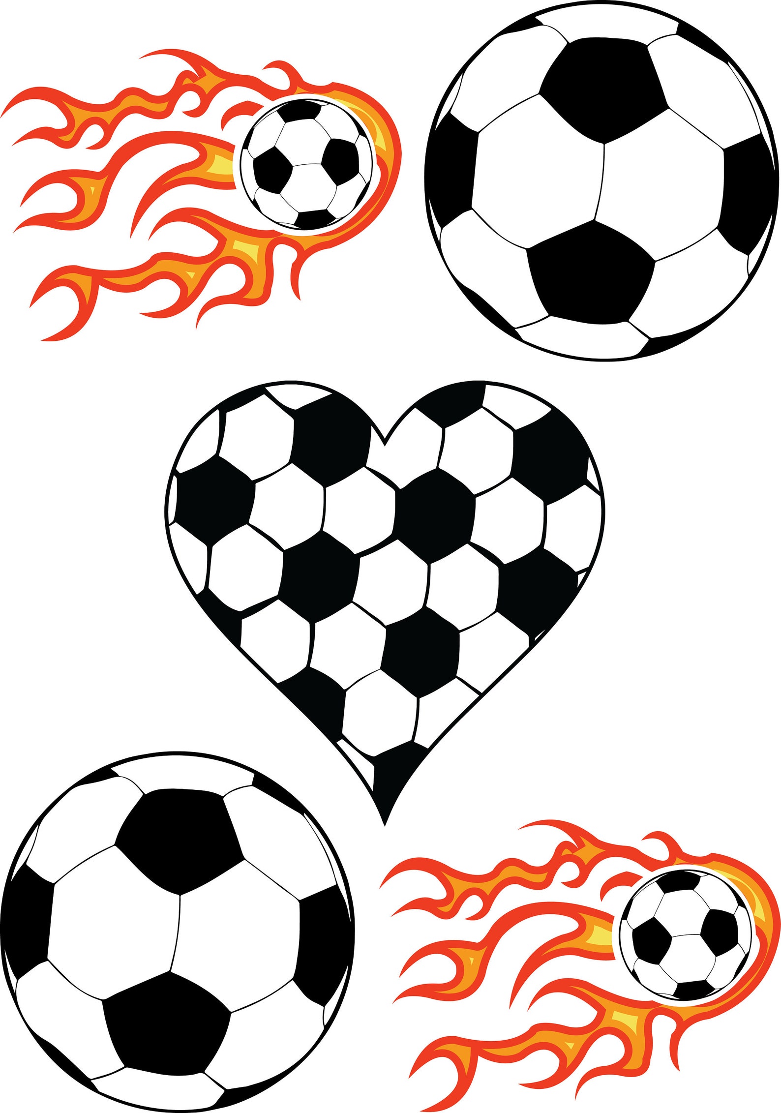 Soccer Heart Soccer Heart SVG SVG Files Soccer SVG Files | Etsy