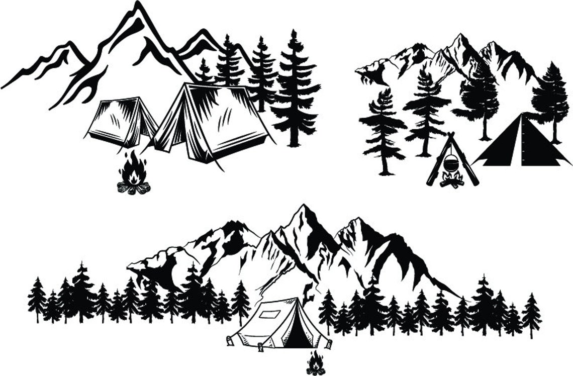 CAMPING SVG Bundle CAMPING Clipart Camping Svg Cut Files for - Etsy