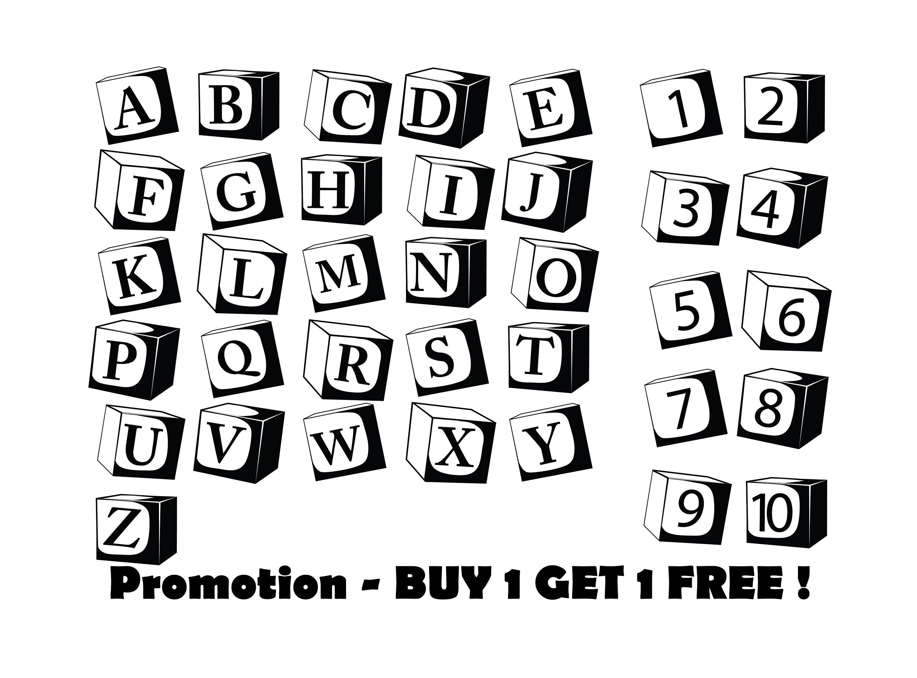 BUILDING BLOCKS SVG File Block Svg Alphabet Files Building - Etsy