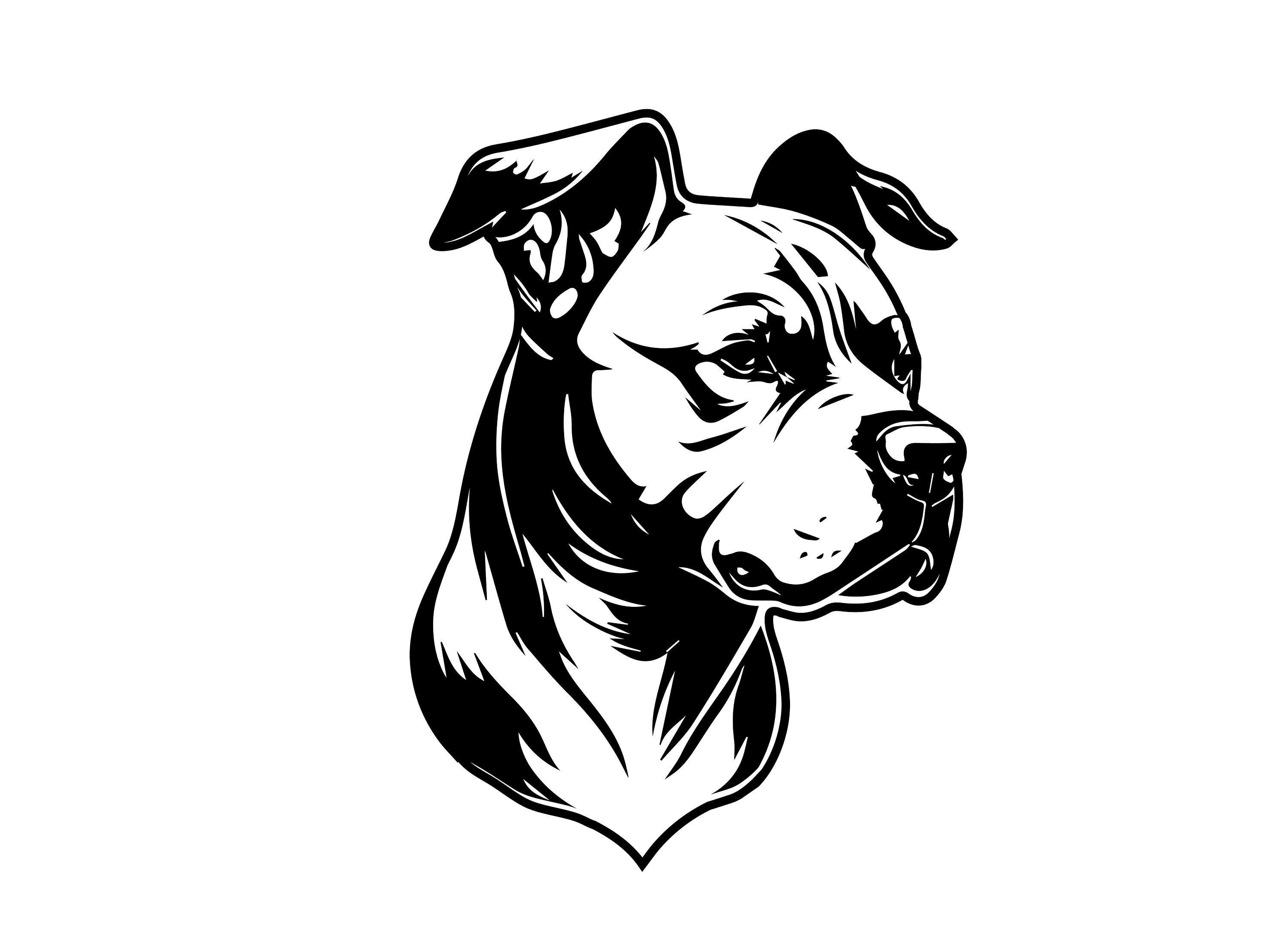 AMSTAFF SVG AMSTAFF Clipart Pitbull Svg Files for Cricut - Etsy Australia