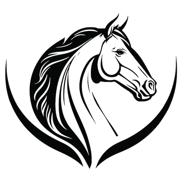 Tribal Horse Svg - Etsy