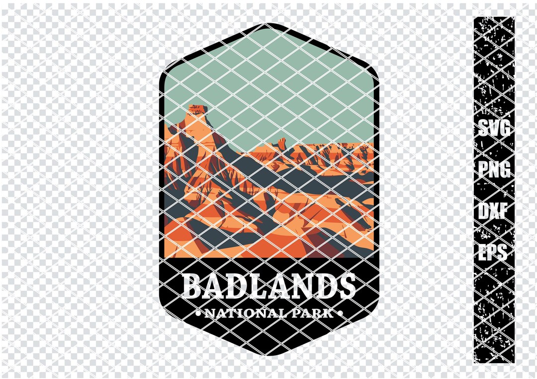 BADLANDS NATIONAL PARK Svg, Badlands National Park Svg Files for Cricut ...