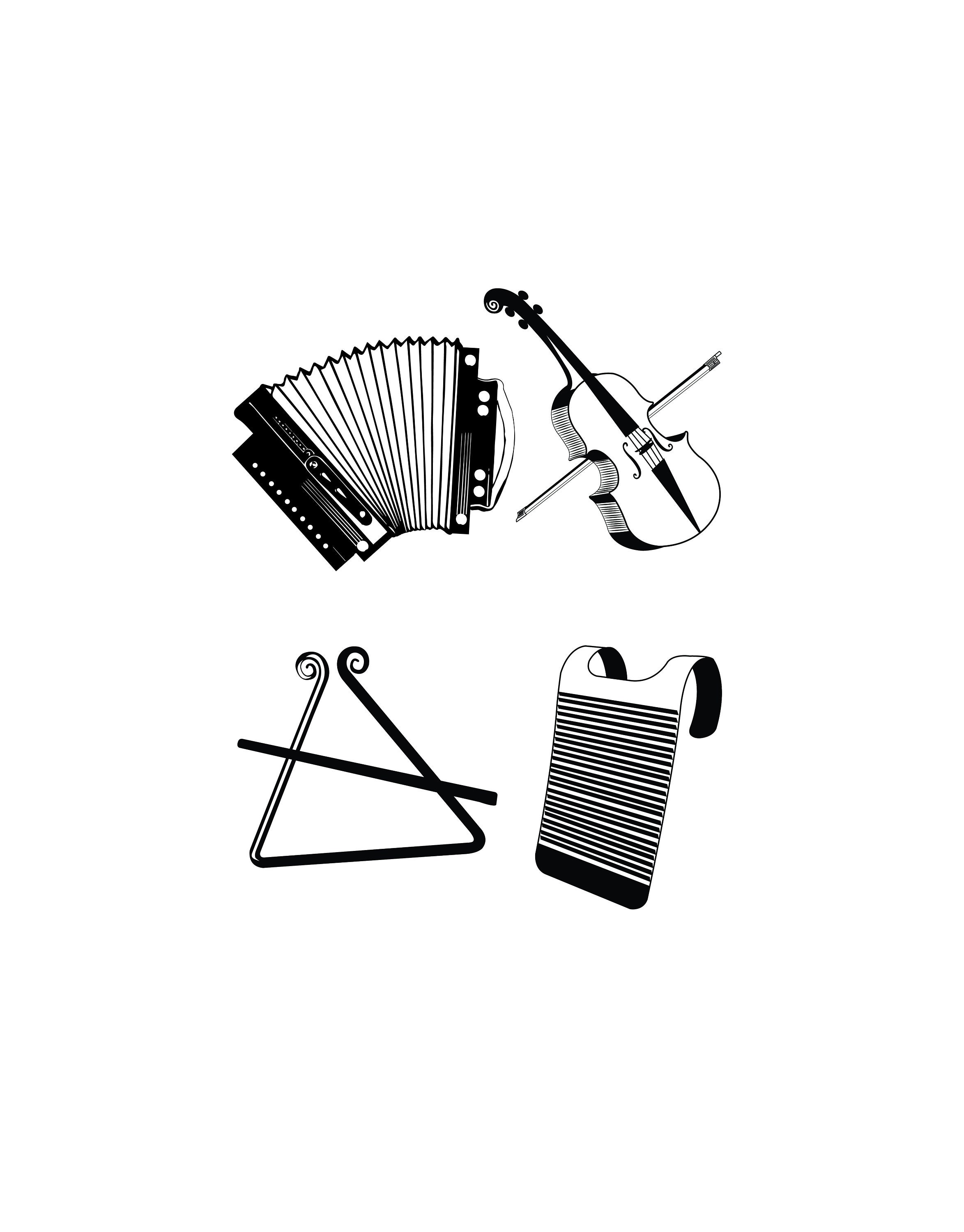 Cajun SVG Musical Instruments SVG Cricut Silhouette Cameo | Etsy