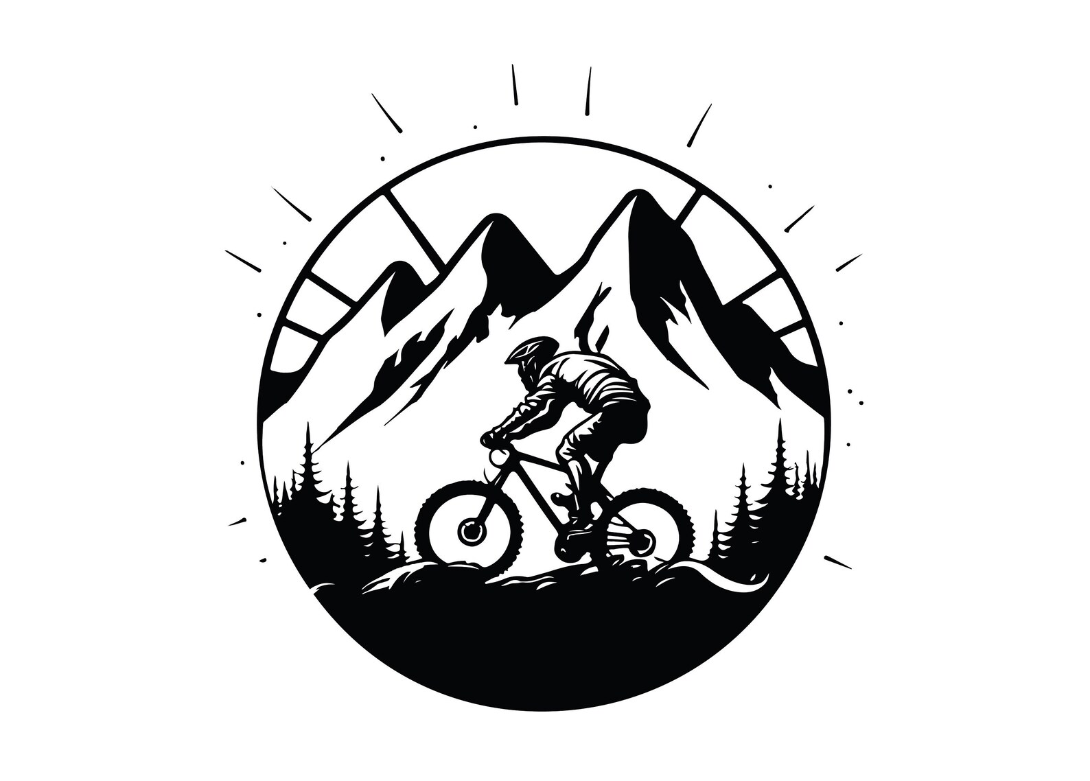 MOUNTAIN BIKE SVG, Mountain Bike Clipart, Mountain Bike Svg Cut Files ...