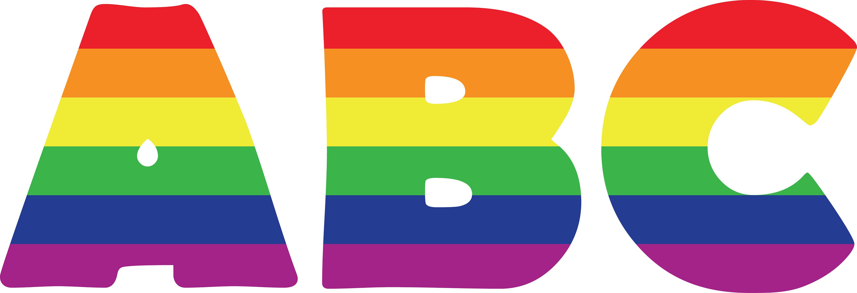 LGBT PRIDE ALPHABET Svg Files Lgbt Pride Font Svg Files Lgbt | Etsy Canada
