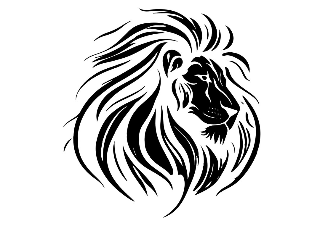 LION HEAD SVG, Lion Head Svg, Lion Clipart, Lion Head Svg Cut File for ...