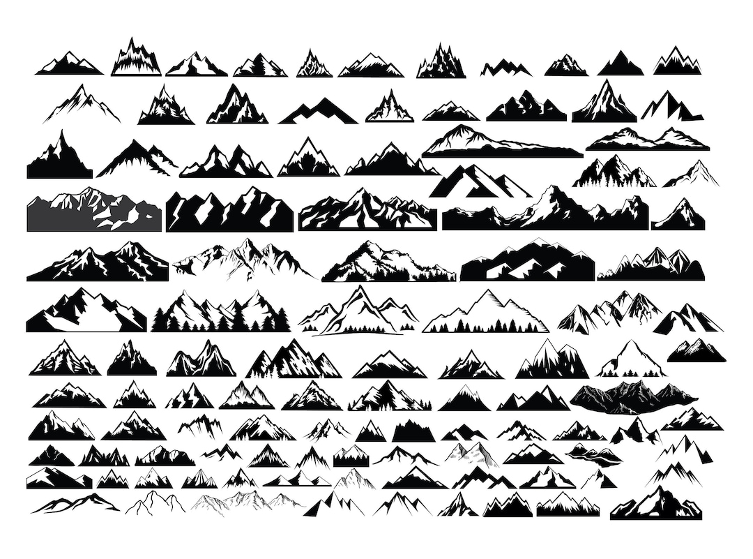 MOUNTAIN SVG Bundle, MOUNTAIN Clipart, Mountain Svg Cut Files for ...