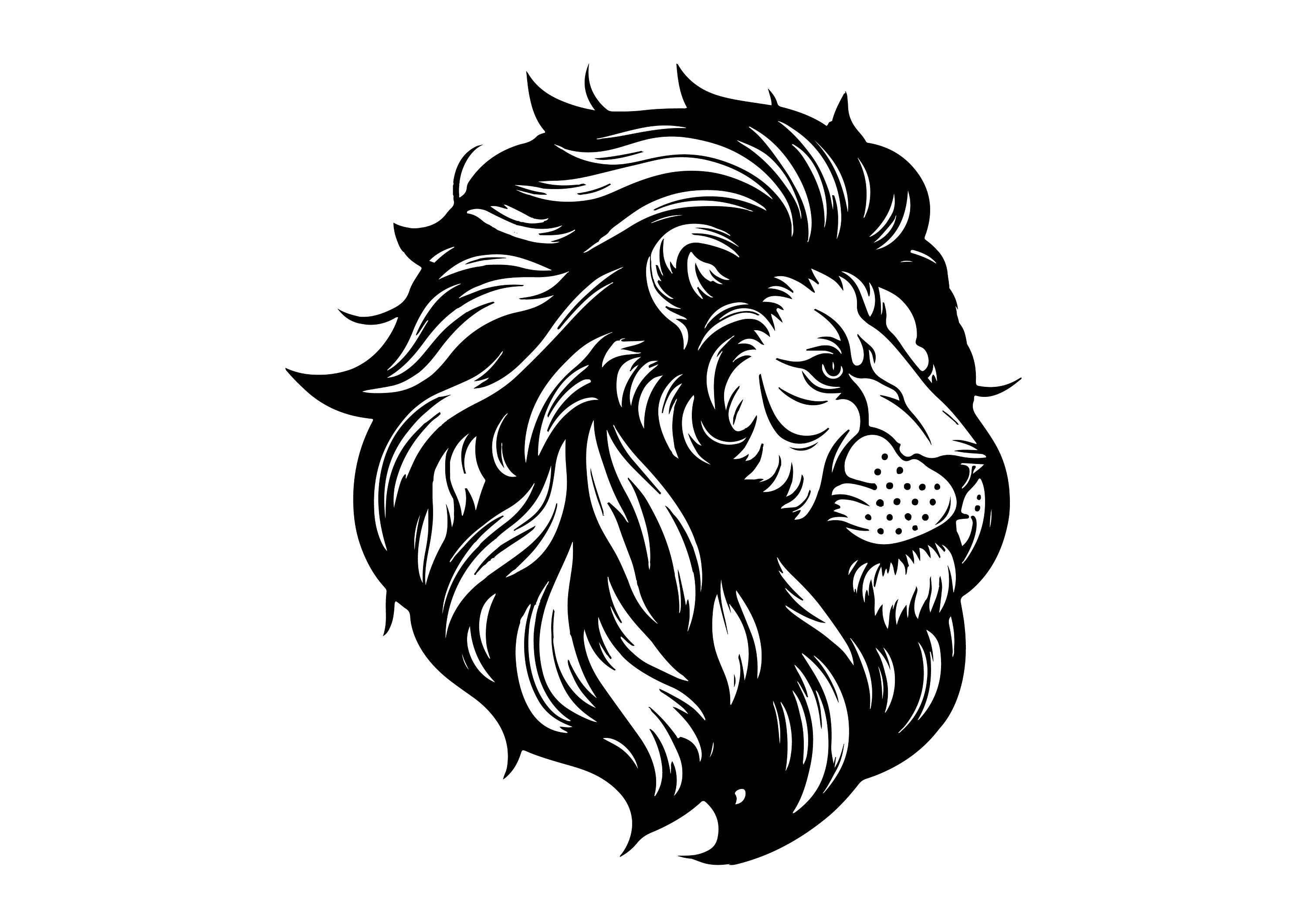 LION HEAD SVG, Lion Head Svg, Lion Clipart, Lion Head Svg Cut File for ...