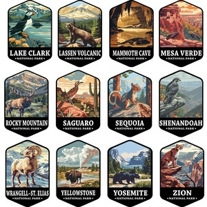 USA NATIONAL PARKS With Animals, National Parks Animals Svg Cut Files ...