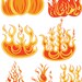 Fire SVG Files Fire Clipart Fire Dxf Files Flames Cricut - Etsy