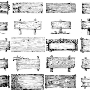 WOOD SIGN SVG, Rustic Slab Clipart, Farmhouse Sign Design Svg Files for ...