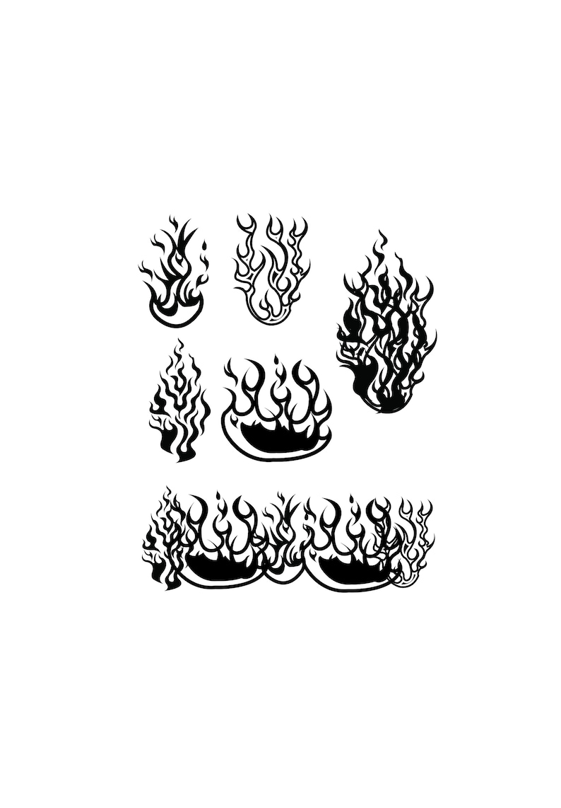 Fire SVG Files, Fire Clipart, Fire Dxf Files, Flames Cricut Files ...