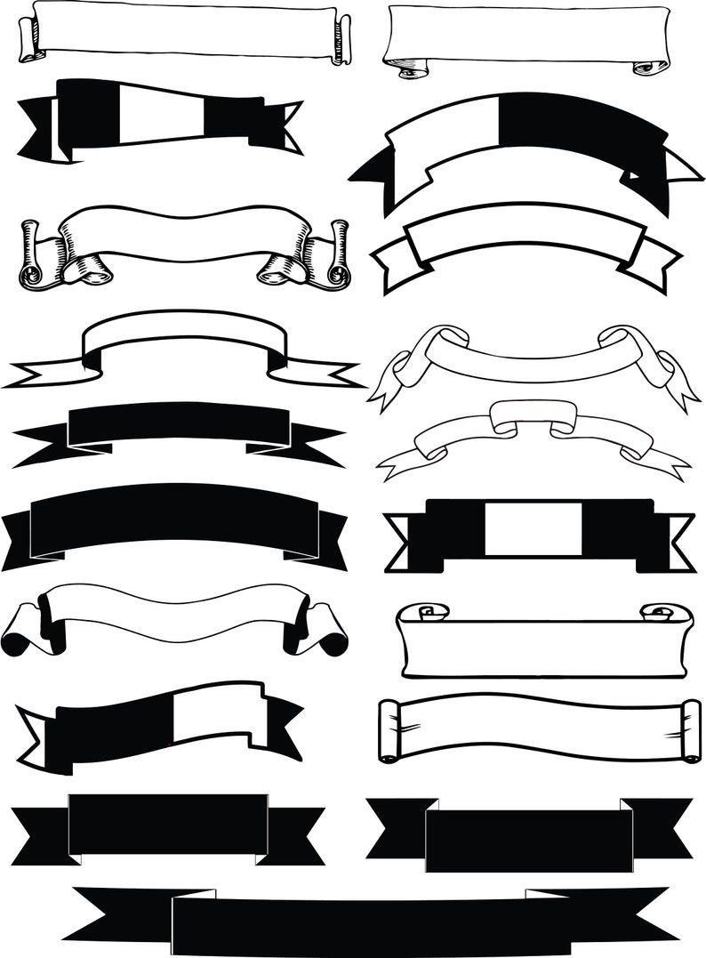 Banner Banner SVG SVG Files Banner SVG Files Cricut | Etsy