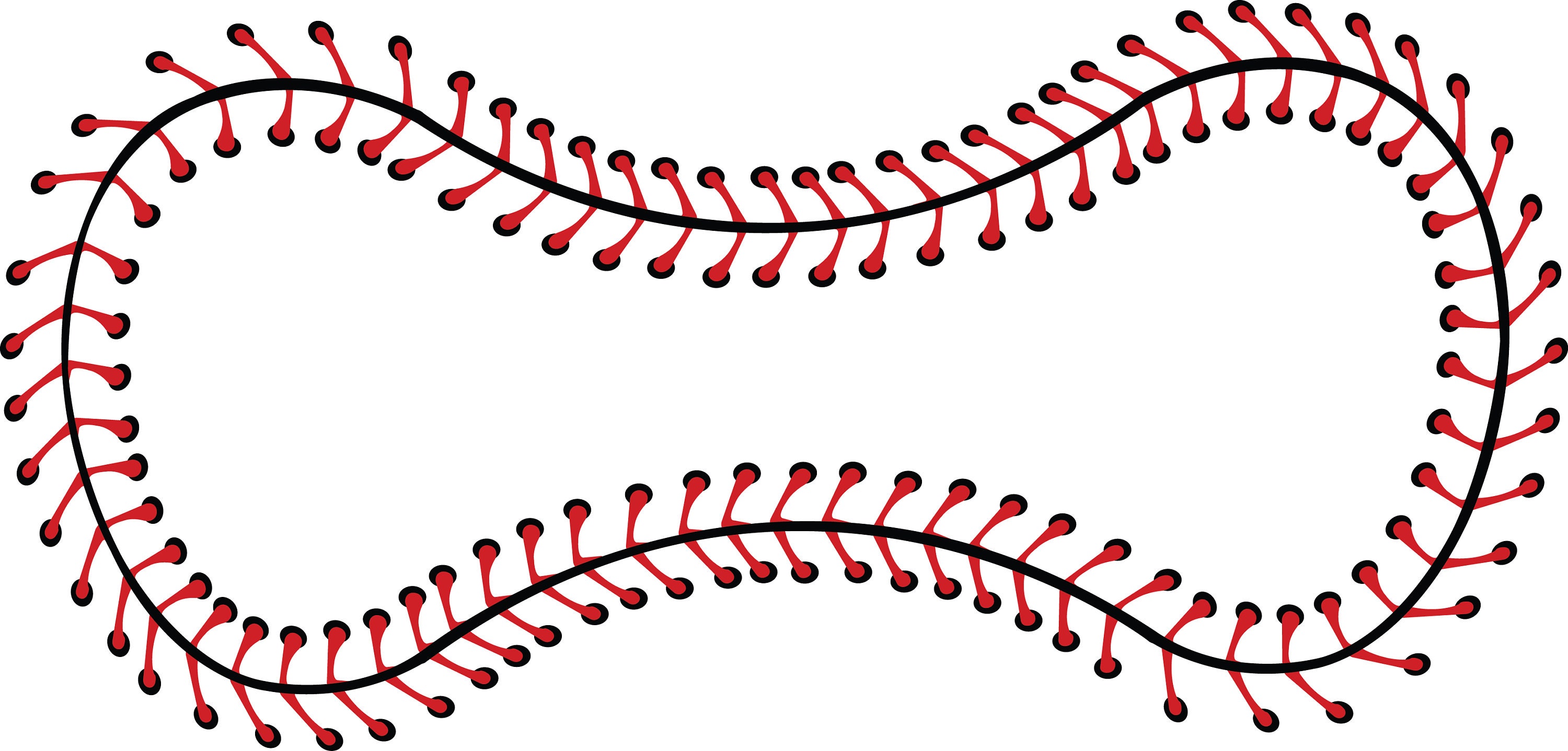 BASEBALL STITCHES SVG Bundle Baseball Stitches Clipart | Etsy