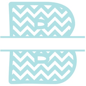 SPLIT CHEVRON ALPHABET Svg, Split Chevron Alphabet Clipart, Chevron ...