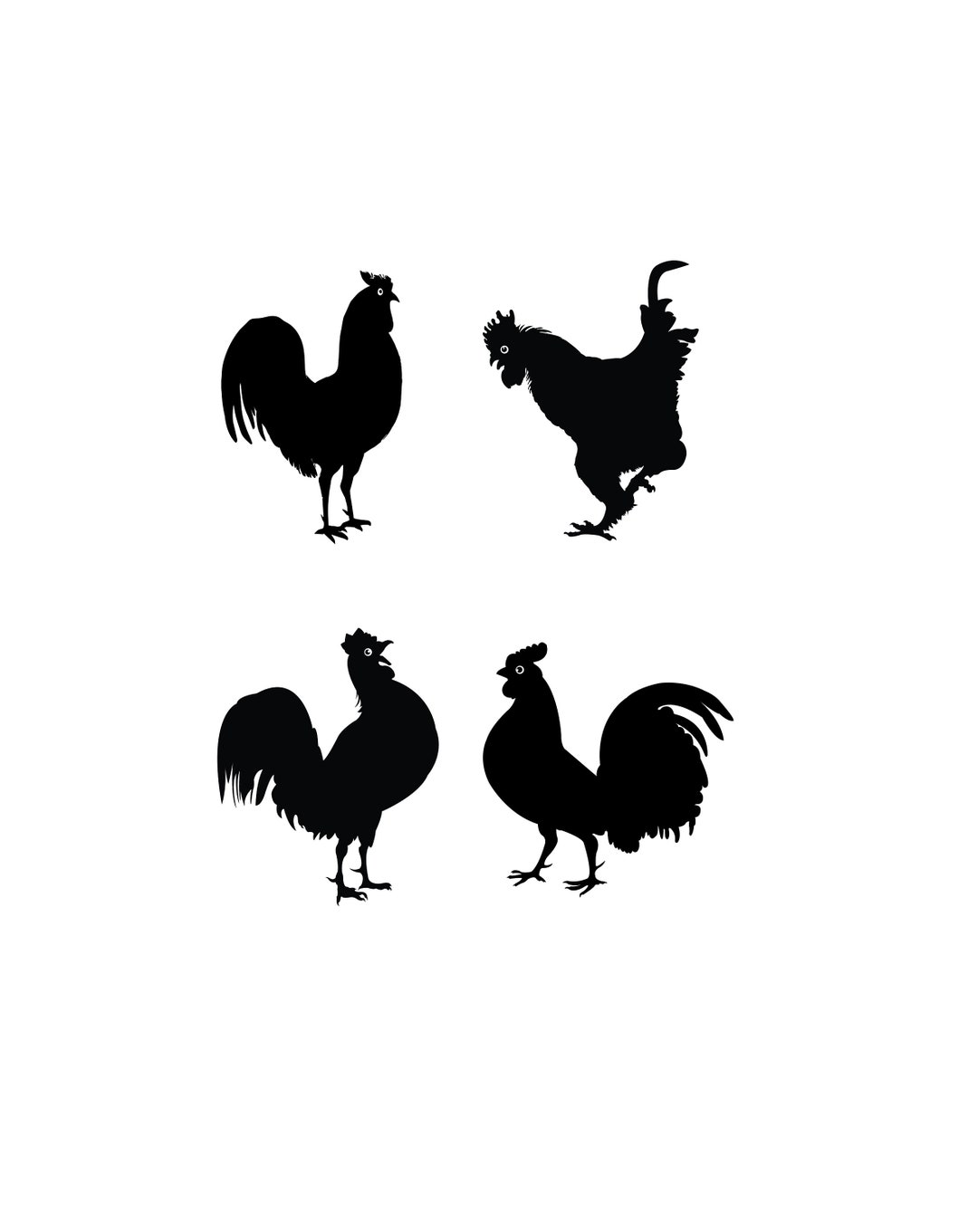 Rooster, Rooster SVG, SVG, Rooster SVG Files, Cricut, Silhouette Cameo ...