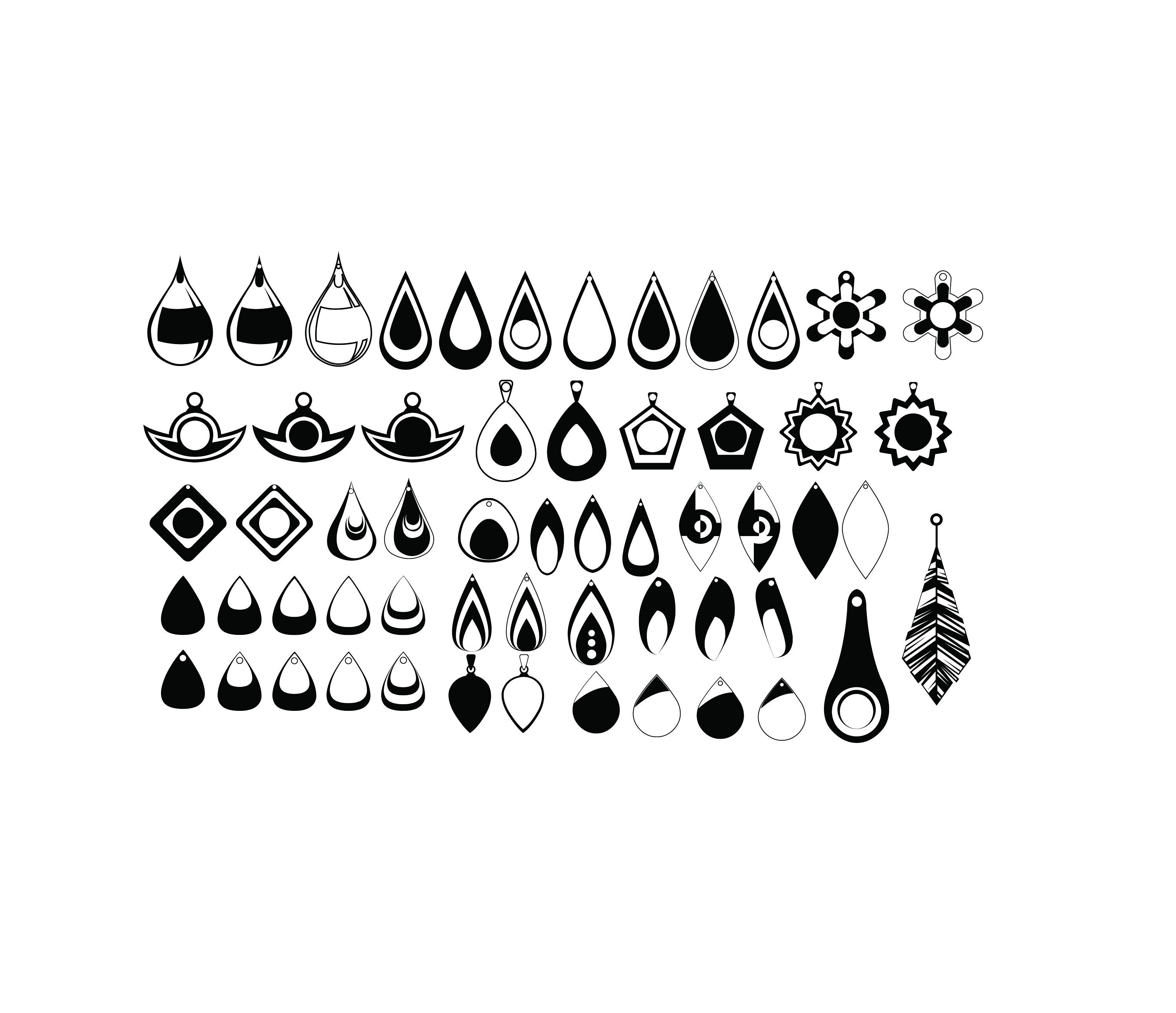 Tear Drop SVG Anhänger SVG SVG-Dateien Cricut Tear Drop | Etsy