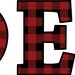 BUFFALO PLAID ALPHABET and Numbers Svg Files, Buffalo Plaid Alphabet ...