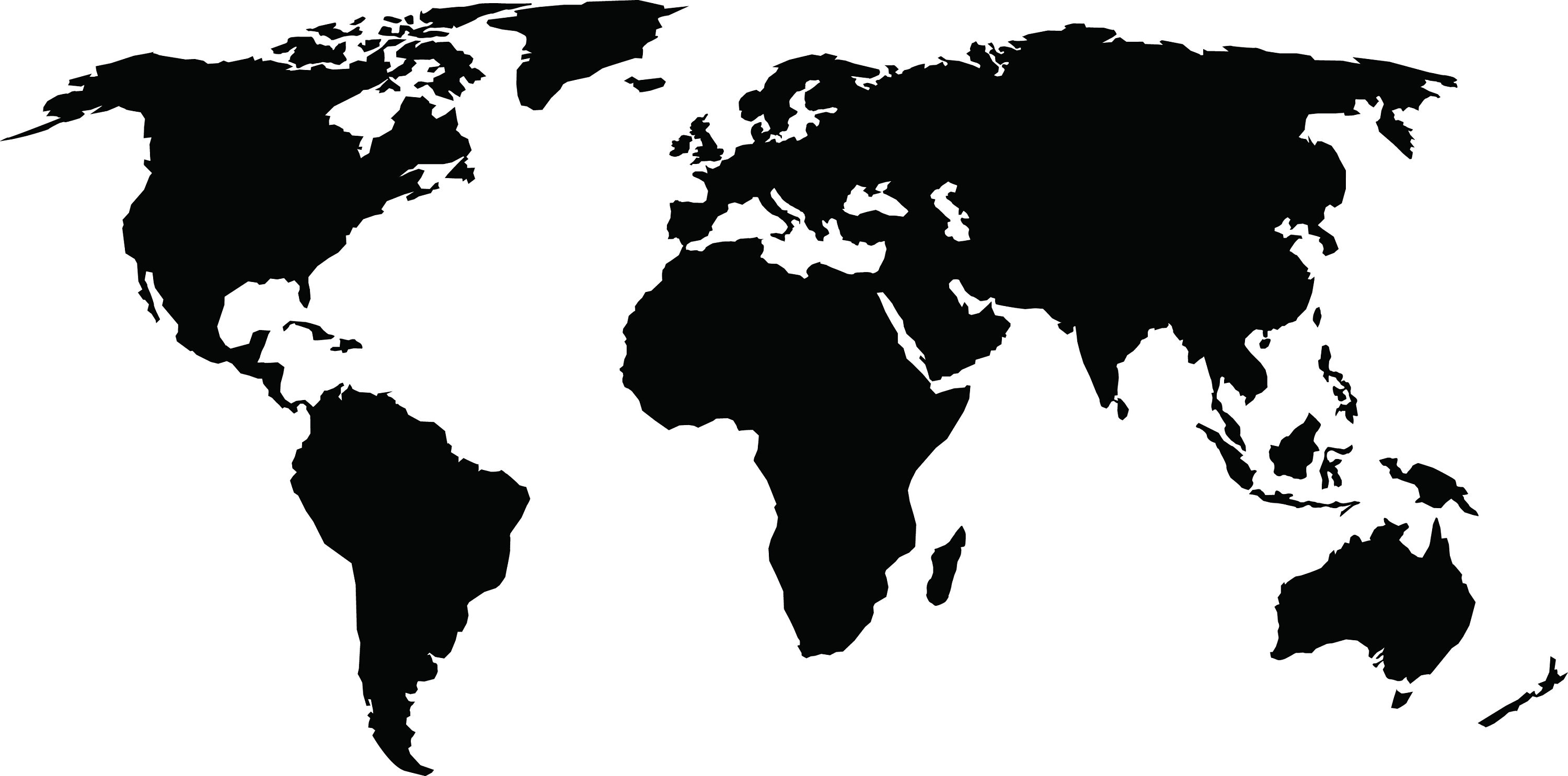 WORLD MAP SVG World Map Outline Svg North America Map Svg | Etsy Canada