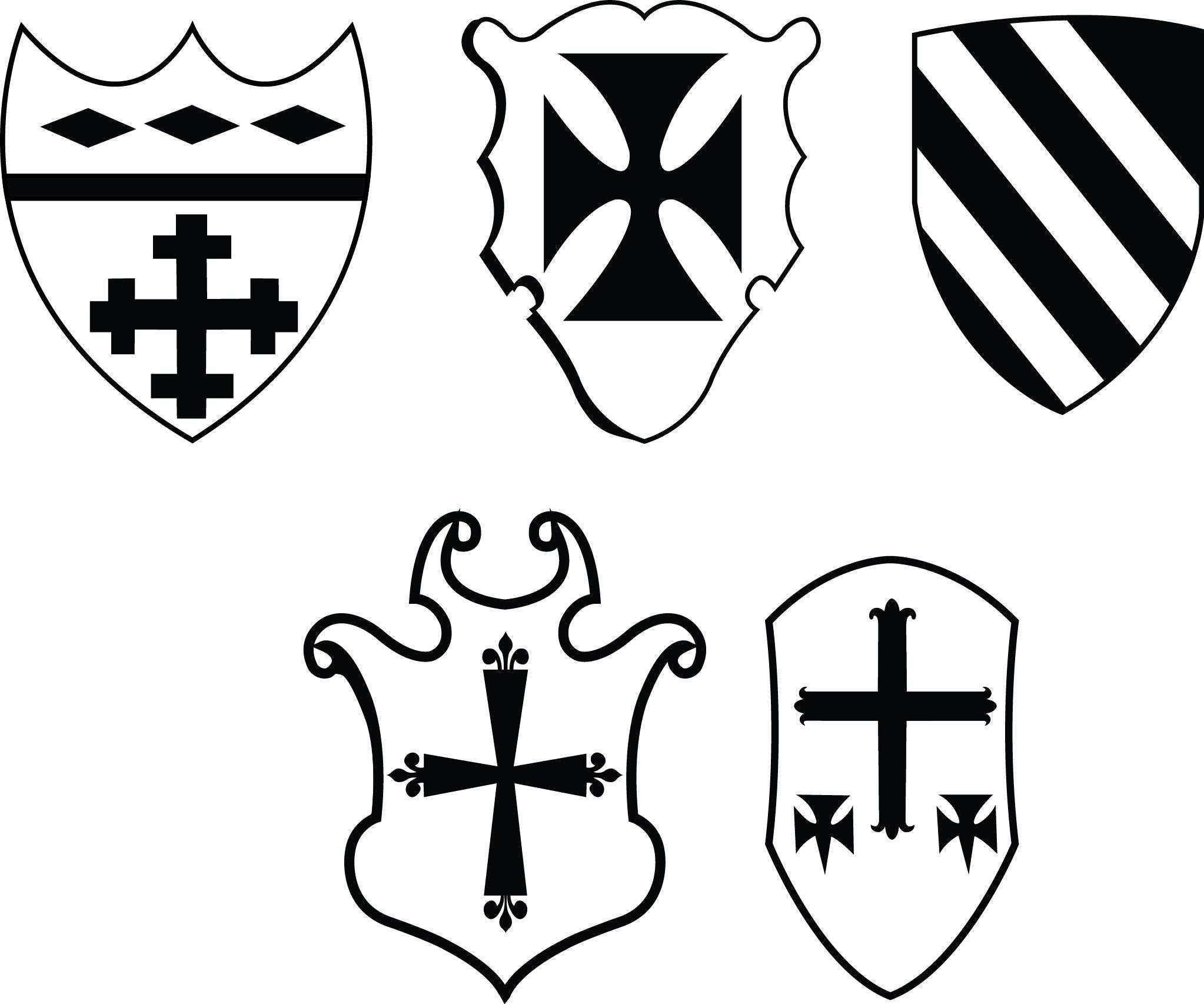 Medieval Svg, SVG, Knights, Crosses Swords, Helmets Svg,silhouette ...