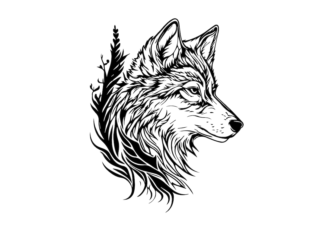 WOLF HEAD SVG, Wolf Clipart, Wolf Head Svg Cut File for Cricut, Wolf ...