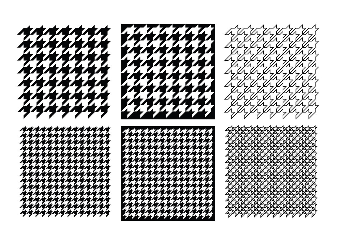 HOUNDSTOOTH PATTERN SVG, Houndstooth Patterns Svg, Houndstooth Clipart, Houndstooth Template Svg ...